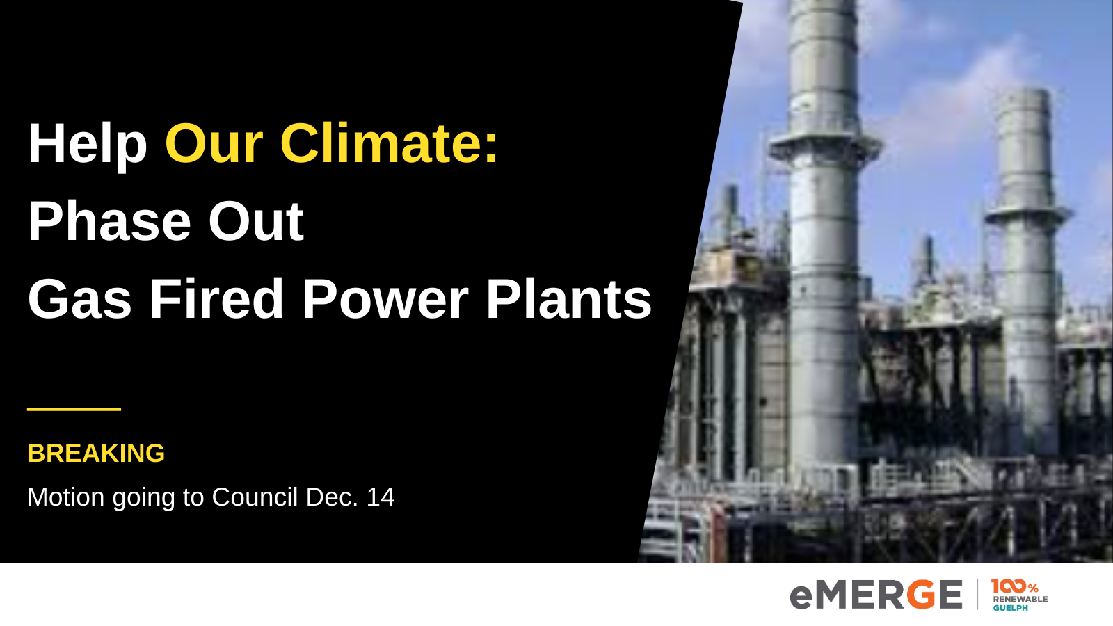 Breaking - Gas Plant Phase Out Motion Going to Council - Dec. 14 ...